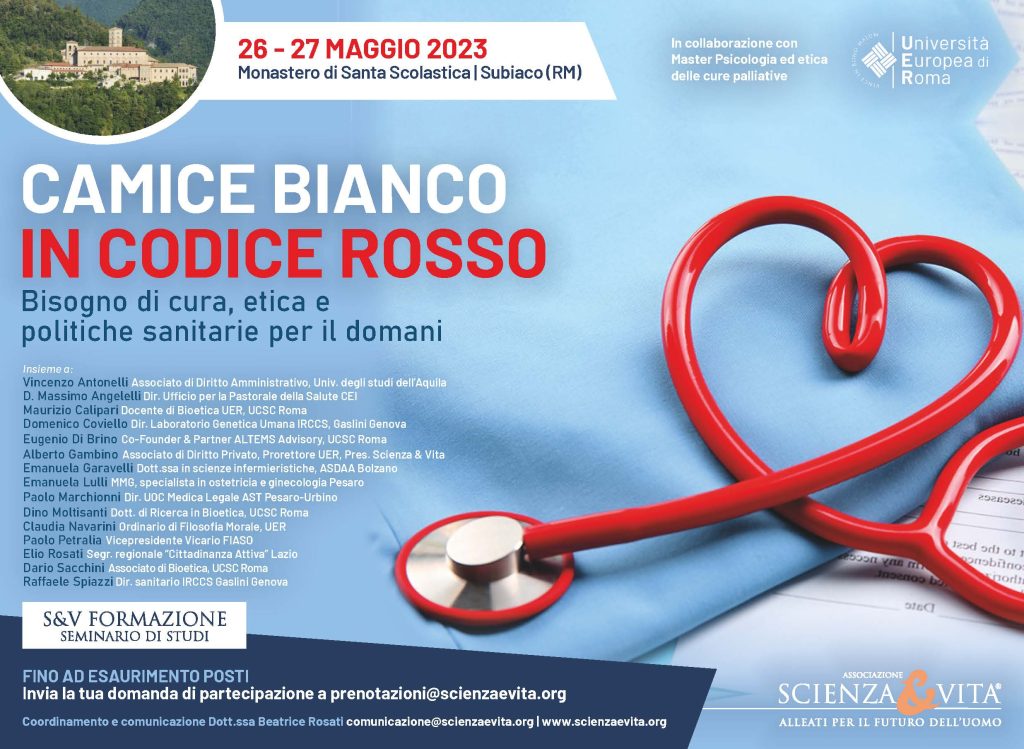 S&V FORMAZIONE | CAMICE BIANCO IN CODICE ROSSO. BISOGNO DI CURA, ETICA ...